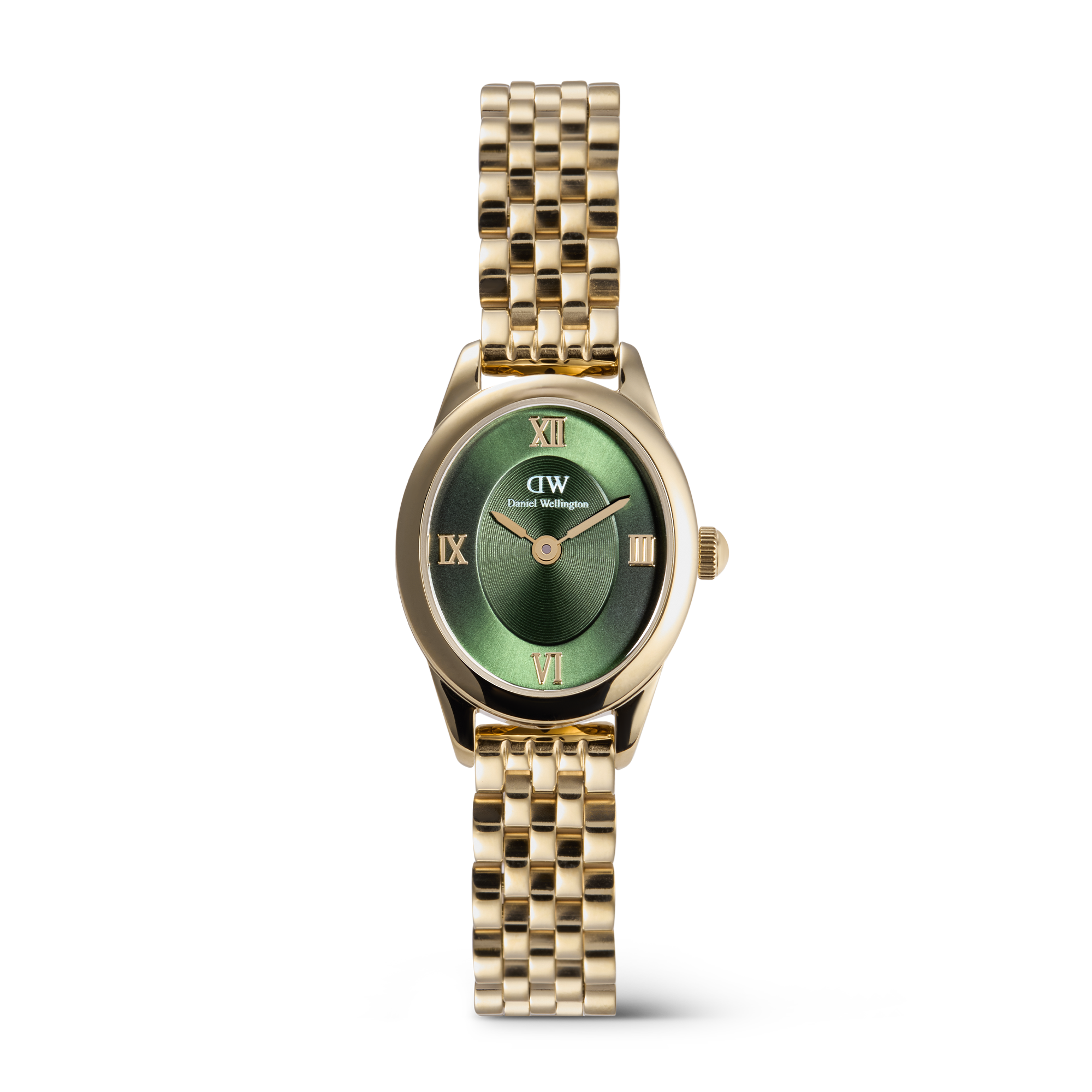 Ophelia Mini Emerald Gold