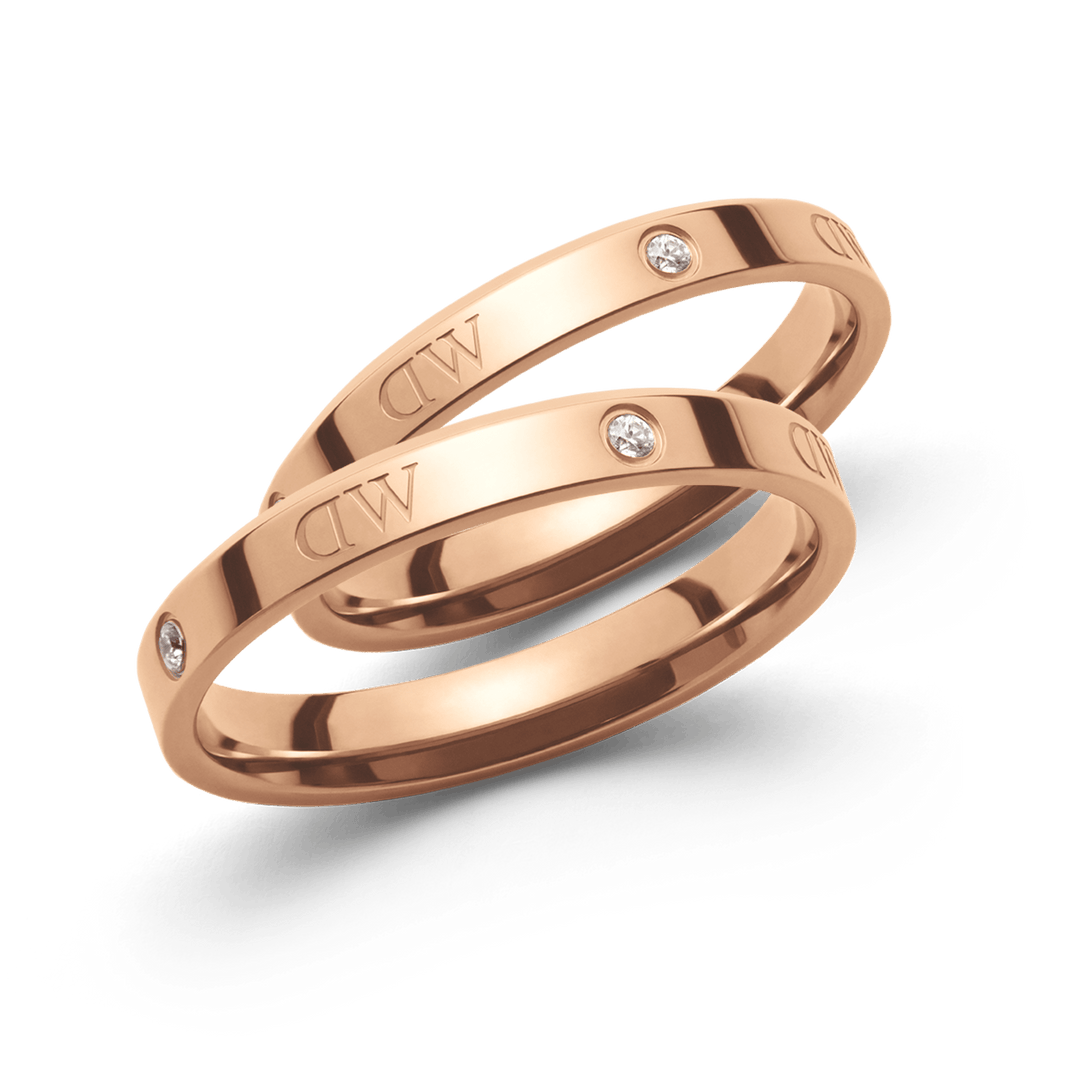 2x Classic Lumine Ring Rose Gold | DW