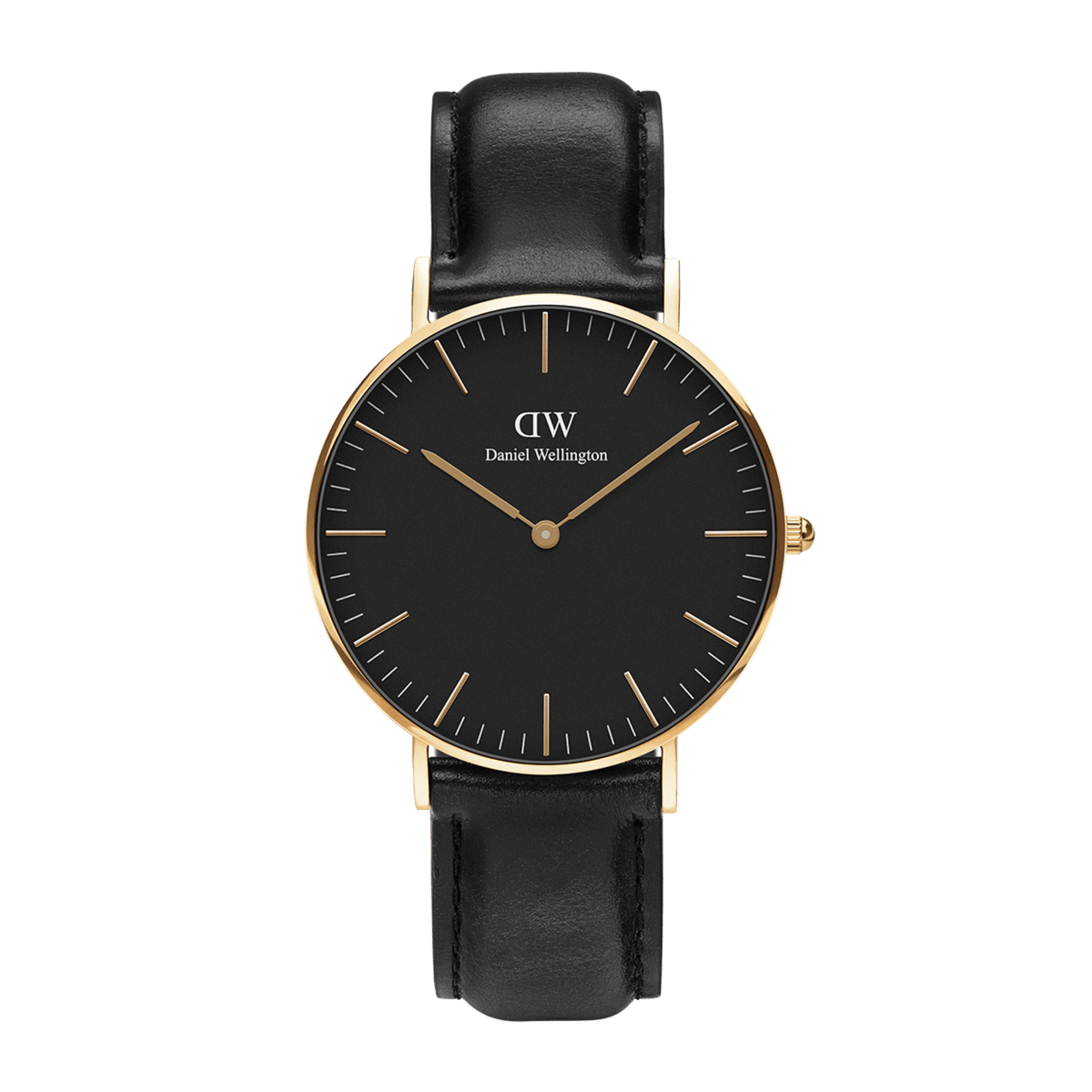 Classic Sheffield - Gold Watch with Black Dial | DW
